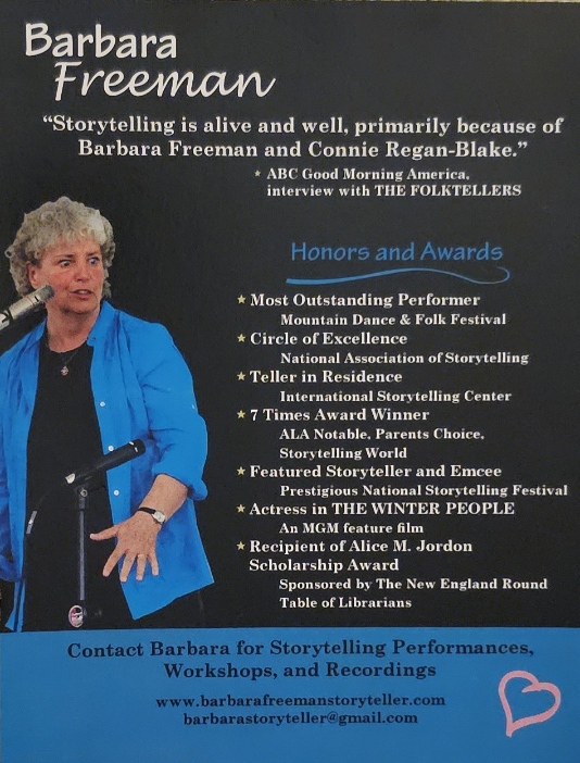 Barbara Freeman - Storyteller - Storyteller